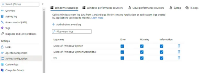 Set a Sentinel environment and start collecting Windows logs on Azure ...